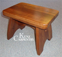 Wooden Step Stools & Benches - Kunz Carpentry